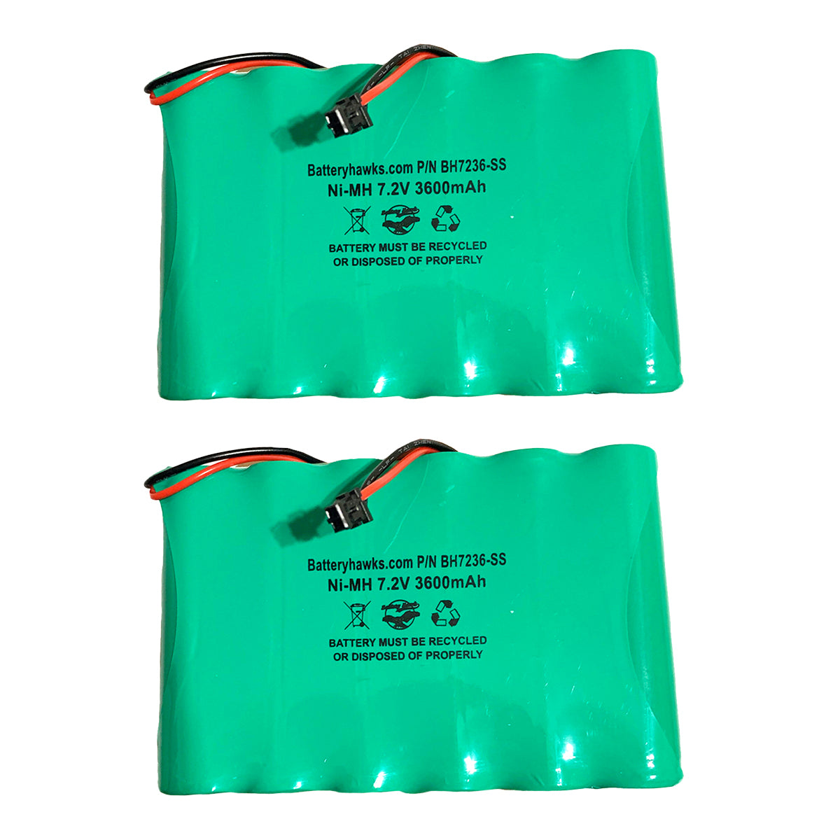 (2 pack) DSC IMPASSA 9057 Battery Pack Replacement for Wireless Securi ...